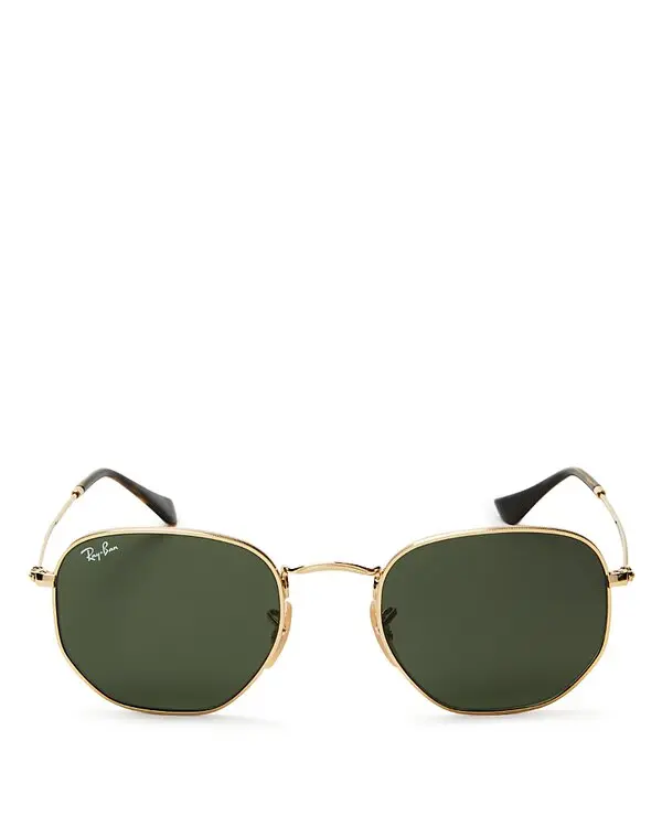Ray-ban Icons Hexagonal Sunglasses - Gold/gray Solid