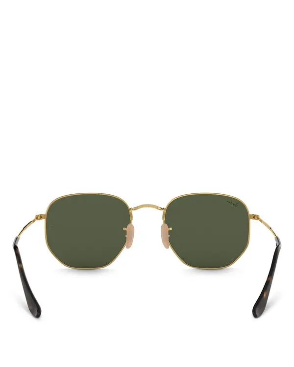 Ray-ban Icons Hexagonal Sunglasses - Gold/gray Solid