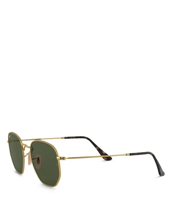 Ray-ban Icons Hexagonal Sunglasses - Gold/gray Solid