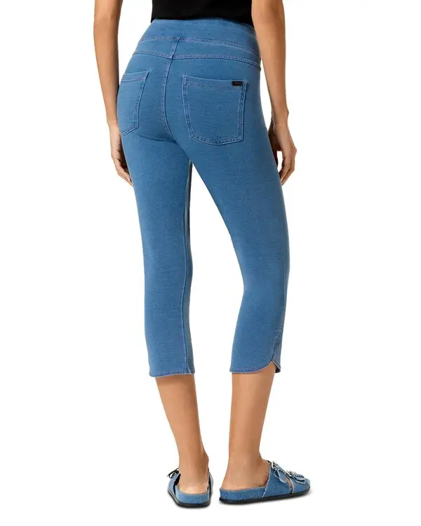 Hue Game Changing Tulip Hem Denim Leggings - Classic Light
