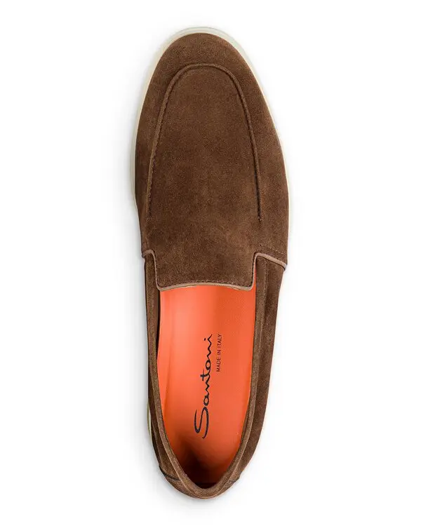 Santoni Malibu Slip-on Loafers - Medium Brown
