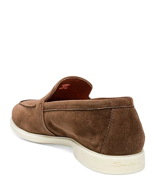 Santoni Malibu Slip-on Loafers - Medium Brown