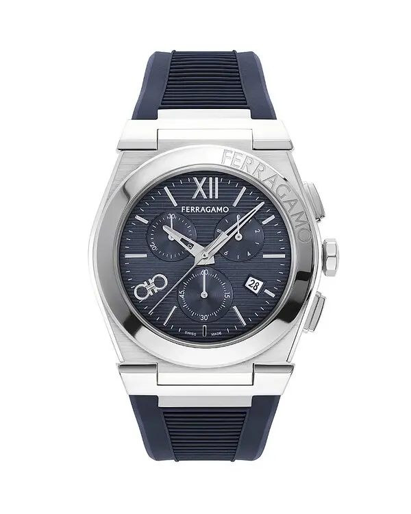 FERRAGAMO Vega Chronograph, 42mm - Blue