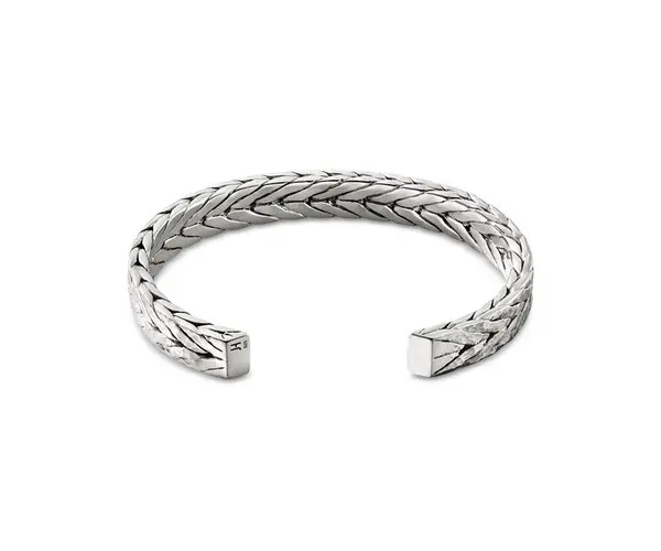John Hardy Sterling Hammered Cuff Bracelet