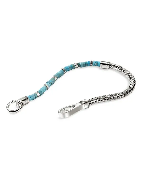 John Hardy Sterling Silver Heishi Beaded Flex Bracelet
