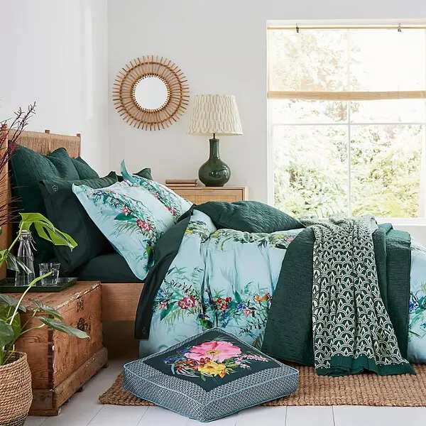 Ted Baker London Tropical Elevations Cotton Duvet Cover Set, Full/queen - Multi