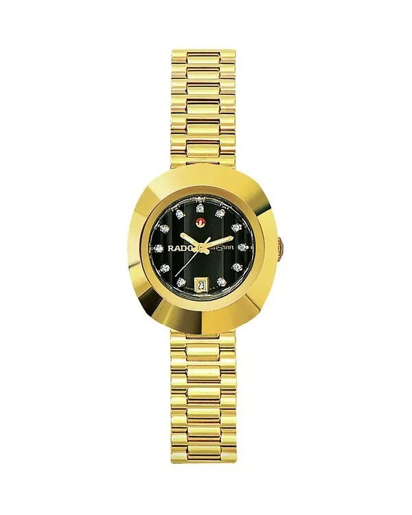RADO Original Diastar Watch, 27mm - Black/gold