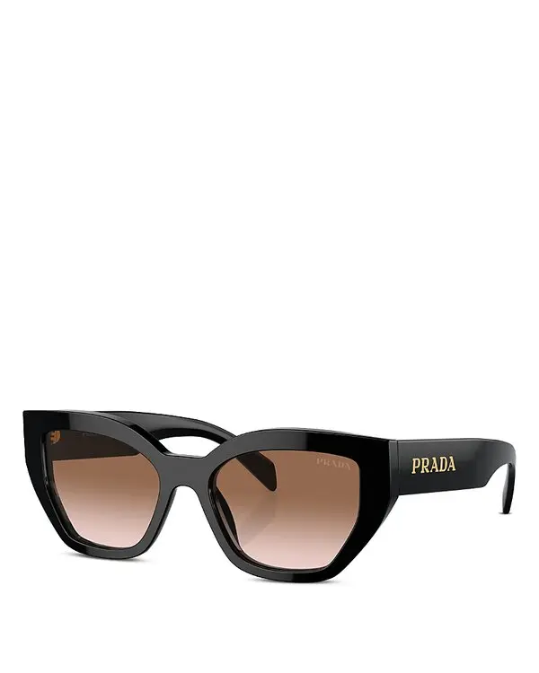 Prada Butterfly Sunglasses, 53mm - Black/brown Gradient