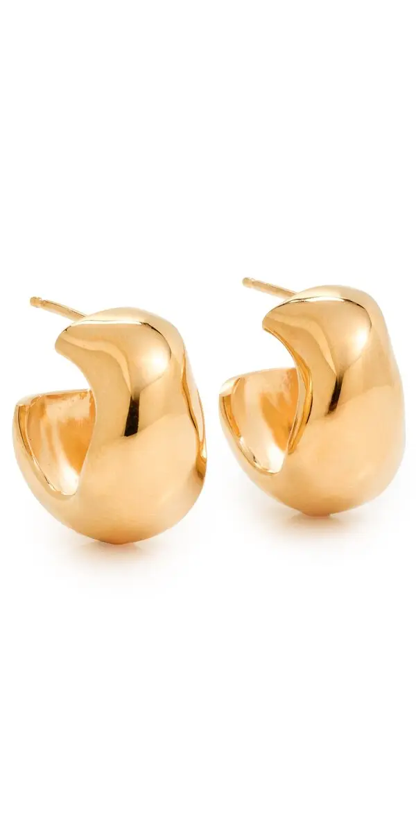 Agmes Small Celia Hoop Earrings - Gold