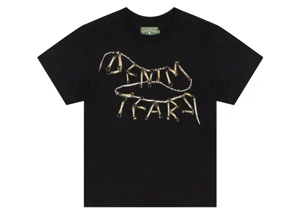 DENIM TEARS Chicken Bone Tee Shirt - Black