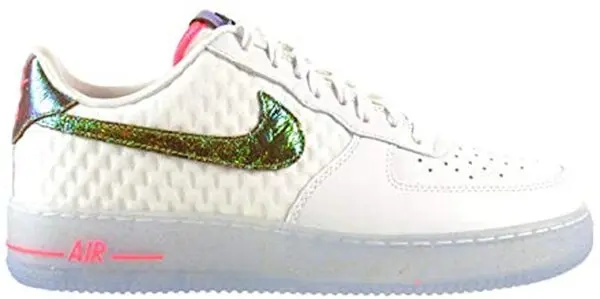 Nike Force 1 Low Cmft Trophy Pack Sneakers - White/metallic Gold/hyper Punch