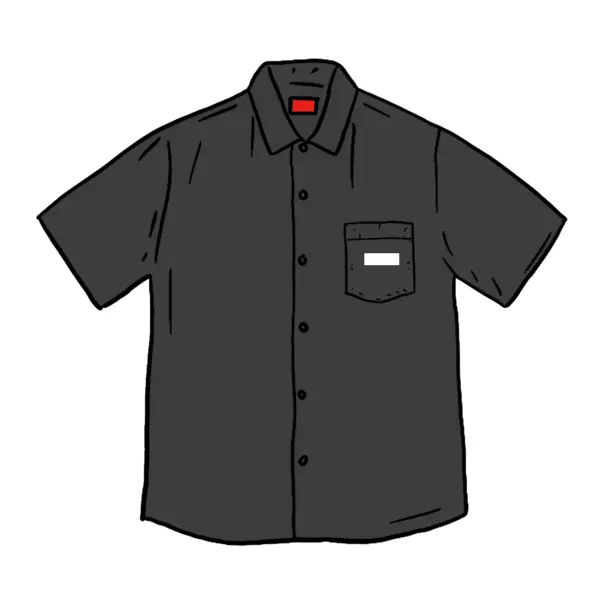 Supreme Invert Denim Short Sleeve Shirt - Black