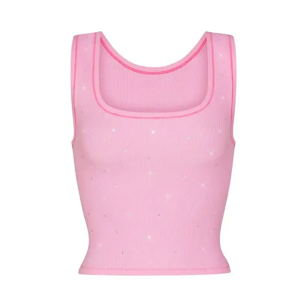 SKIMS X Swarovski Cotton Rib Tank