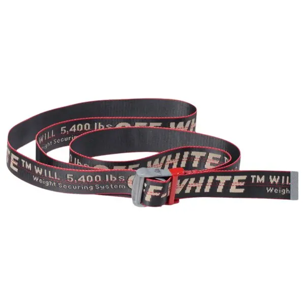 Off-White Industrial Belt - Anthracite/red