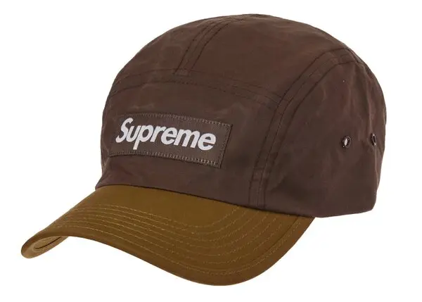 Supreme Waxed Cotton Camp Cap - Brown