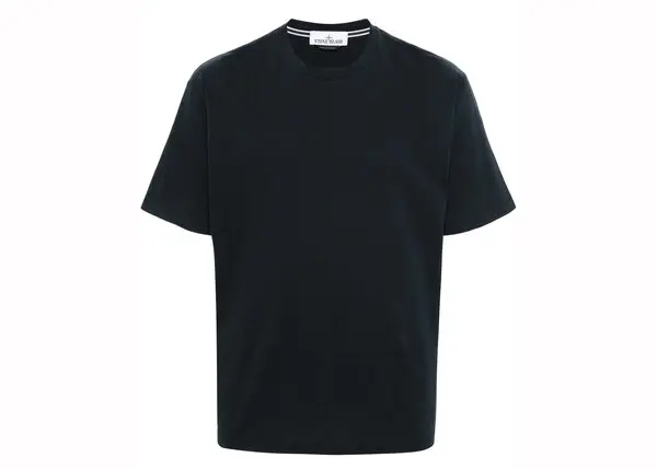 Stone Island Logo Print T-shirt - Navy Blue