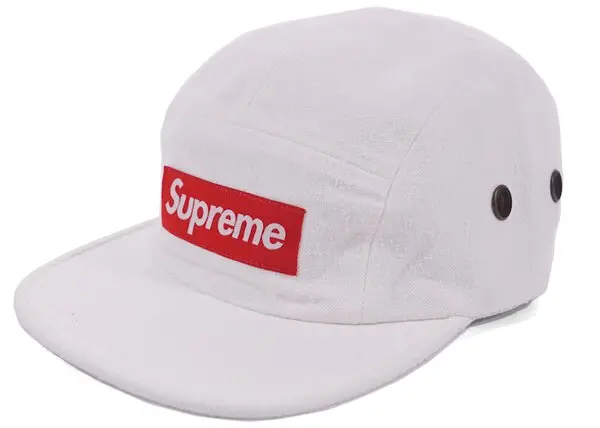 Supreme Napped Canvas Camp Cap - White
