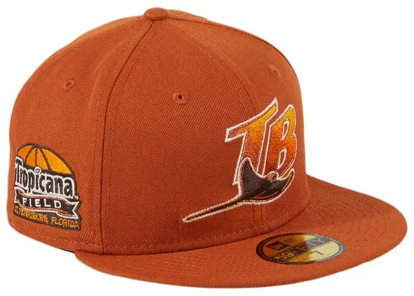 New Era Tampa Bay Rays 59fifty Fitted Cap - Burnt Orange