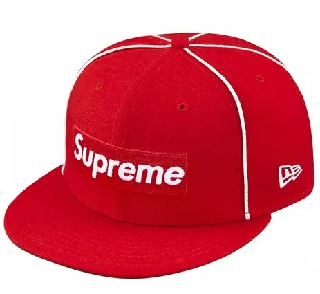 Supreme Box Logo Piping New Era Cap - Red