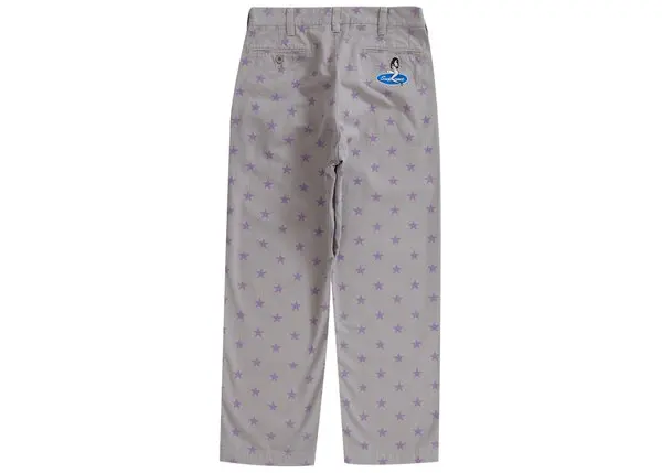 Supreme Chino Pant - Grey Stars