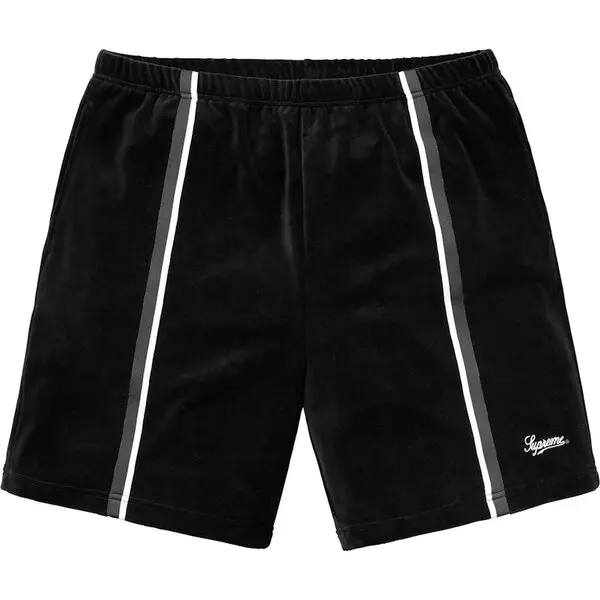 Supreme Velour Warm Up Short - Black