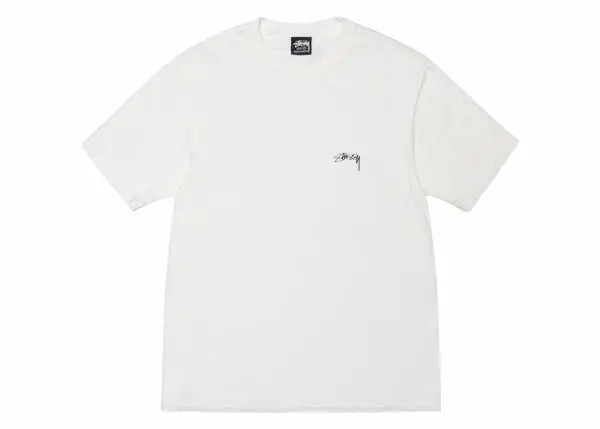 StÜssy Smooth Stock Pigment Dyed Tee Shirt - Natural