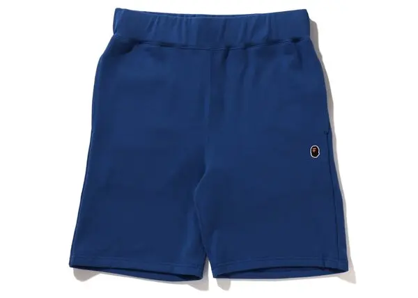 A BATHING APE Ape Head Sweat Short - Blue