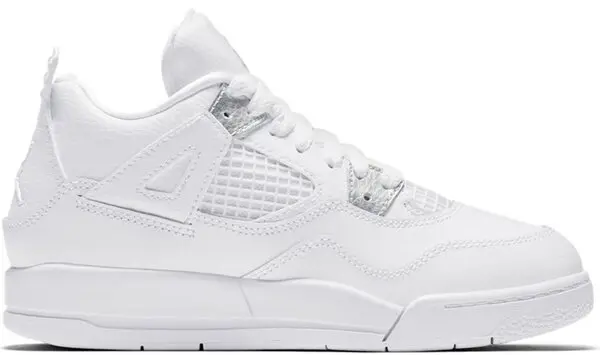 JORDAN 4 Retro Pure Money 2017 - White/metallic Silver/pure Platinum