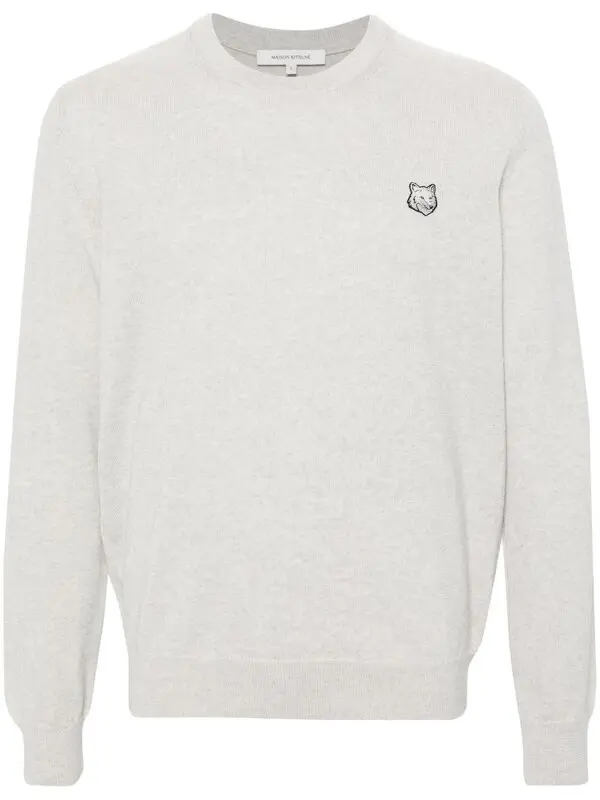 Maison Kitsuné Logo-patch Jumper - Grey