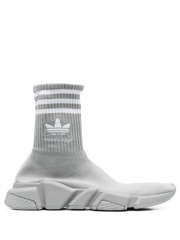 ADIDAS X BALENCIAGA X Adidas Speed Sock-style Sneakers - Grey