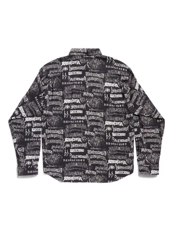 Balenciaga Logo-print Long-sleeves Shirt