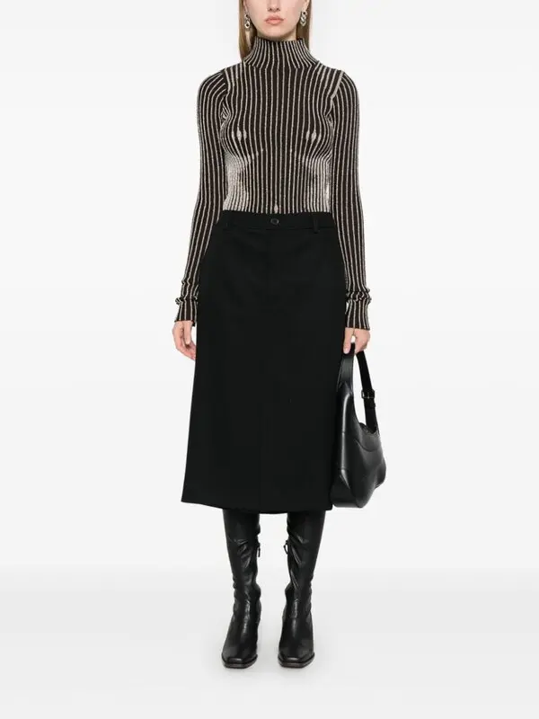 Balenciaga Layered Midi Skirt