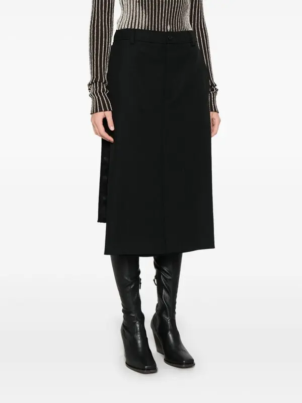 Balenciaga Layered Midi Skirt
