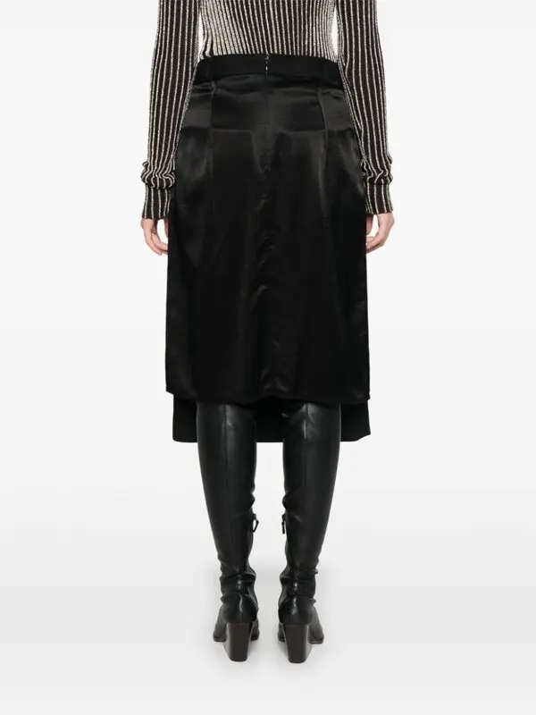 Balenciaga Layered Midi Skirt
