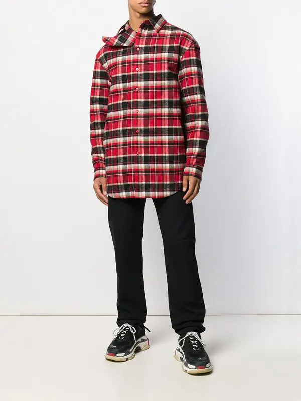 Balenciaga Checked Padded Shirt