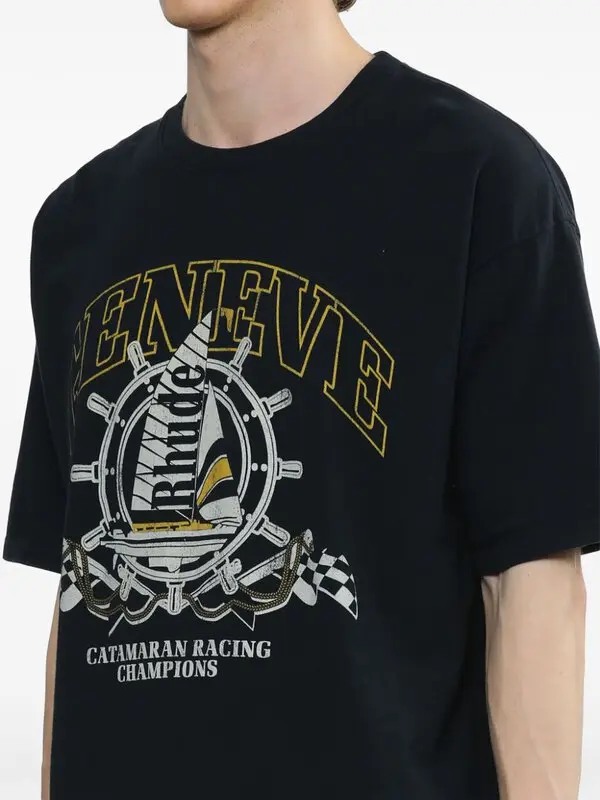 Rhude Geneve Catamaran Cotton T-shirt