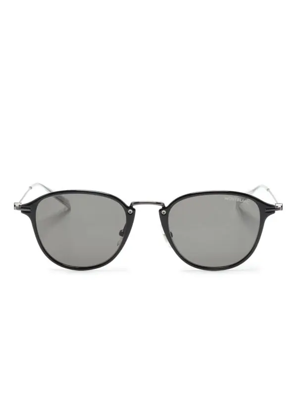 Montblanc Round-frame Sunglasses - Black