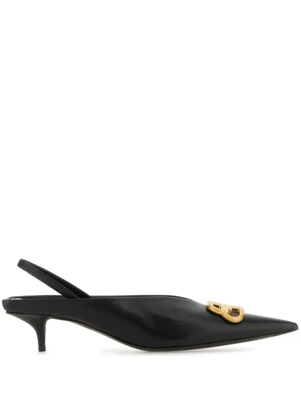 Balenciaga Square Knife 40mm Leather Pumps