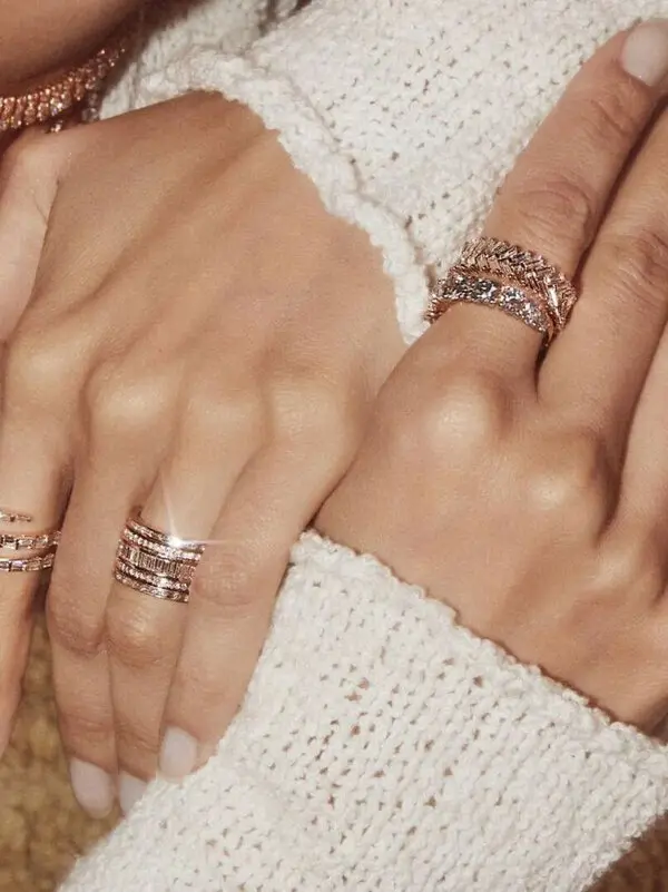 ANITA KO White Gold Baguette Ring