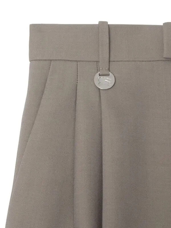 Burberry Wool Tailored Trousers - Neutrals
