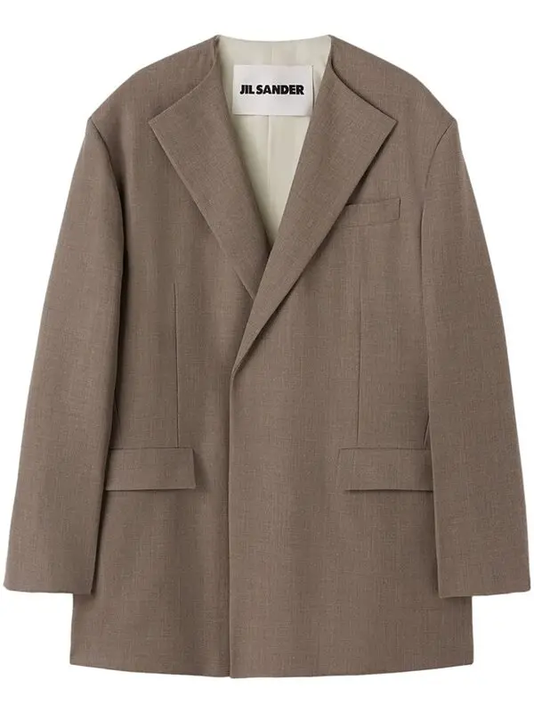 JIL SANDER Single-breasted Wool Blazer