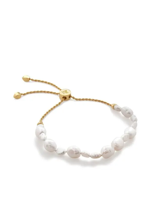 Monica Vinader Nura Reef Pearl Friendship Bracelet - White