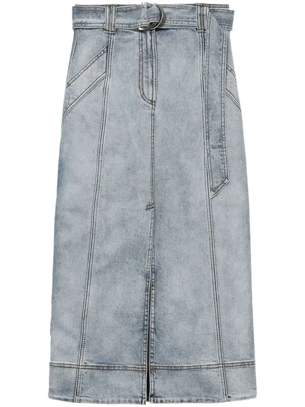 Aje Denim Midi Skirt