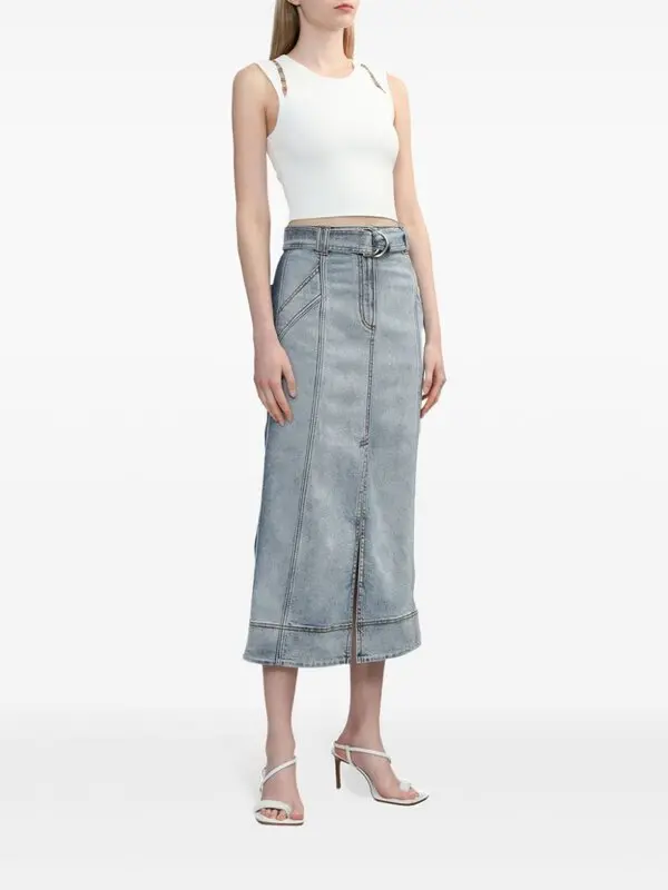 Aje Denim Midi Skirt