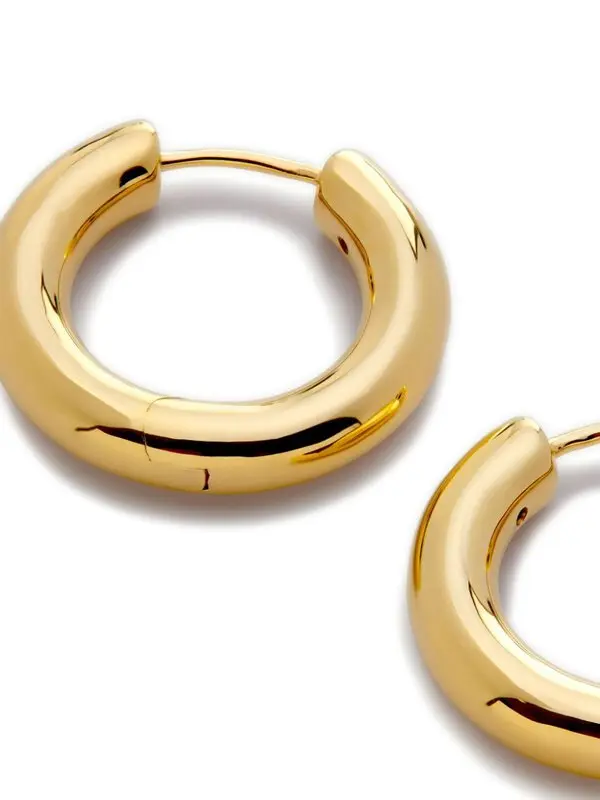 Monica Vinader Essential Small Hoop Earrings - Gold