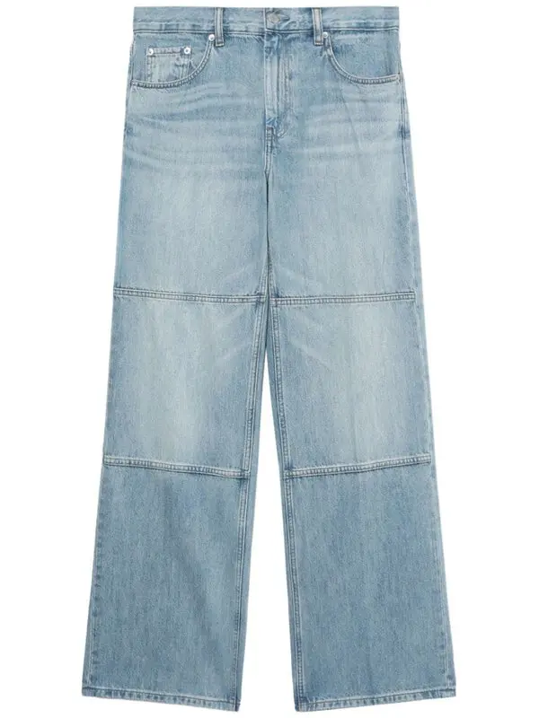 Helmut Lang Mid-rise Wide-leg Jeans - Blue