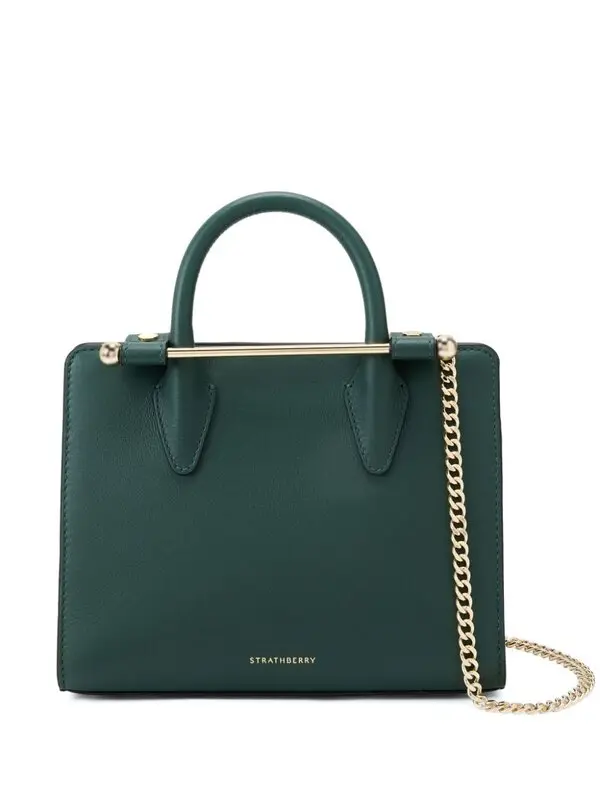 Strathberry The Nano Leather Tote Bag - Green
