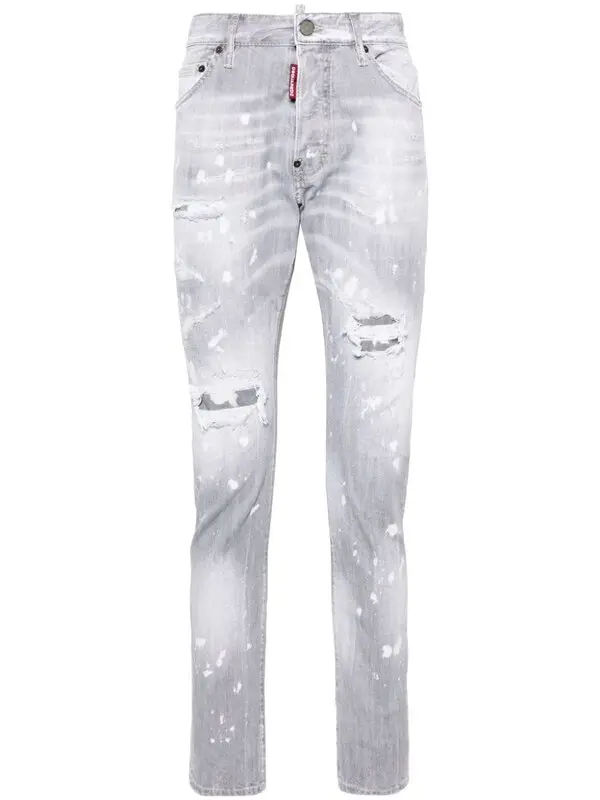 Dsquared2 Cool Guy Mid-rise Slim-fit Jeans - Grey