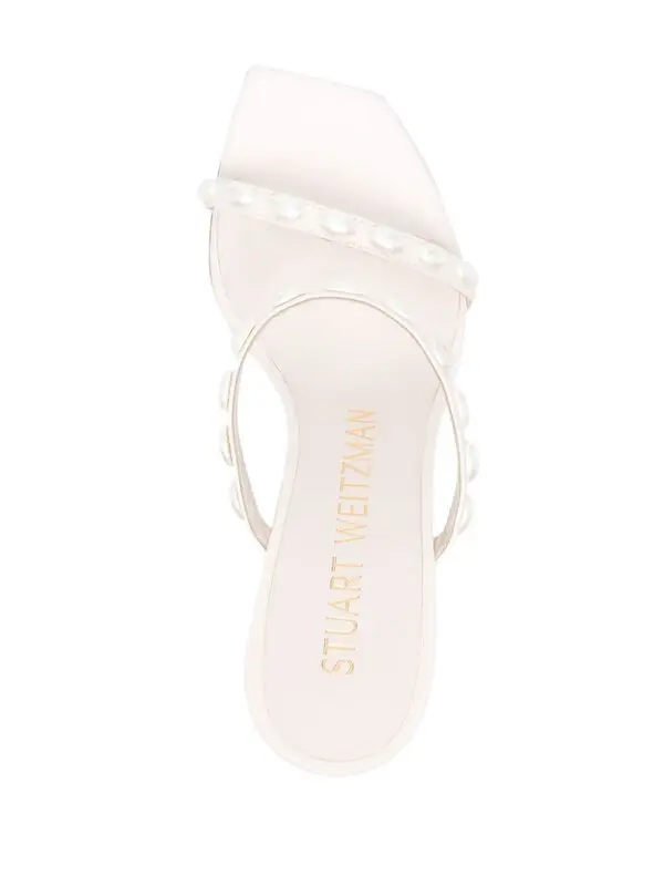 STUART WEITZMAN 100mm Leather Mules