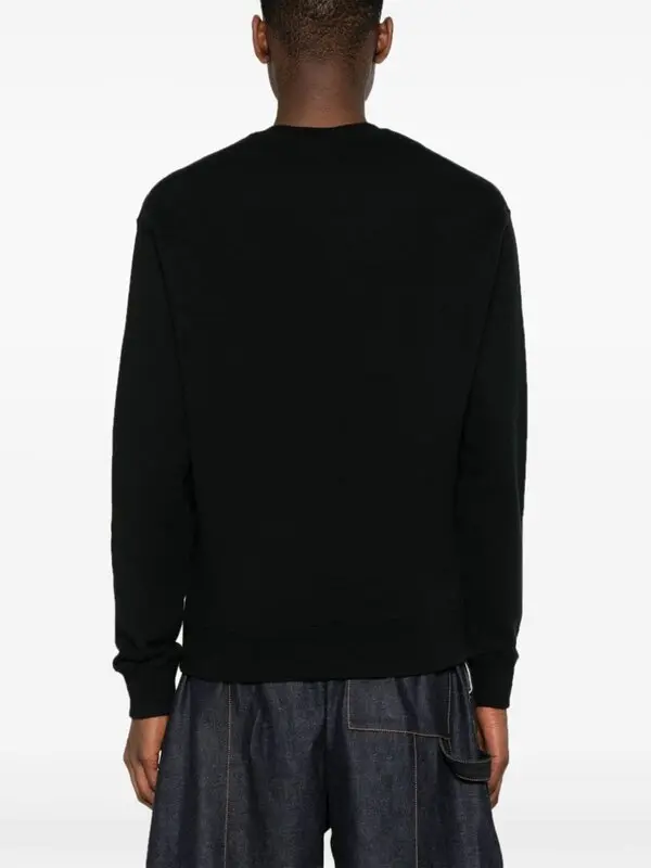 Maison Kitsuné Logo-embroidered Cotton Sweatshirt